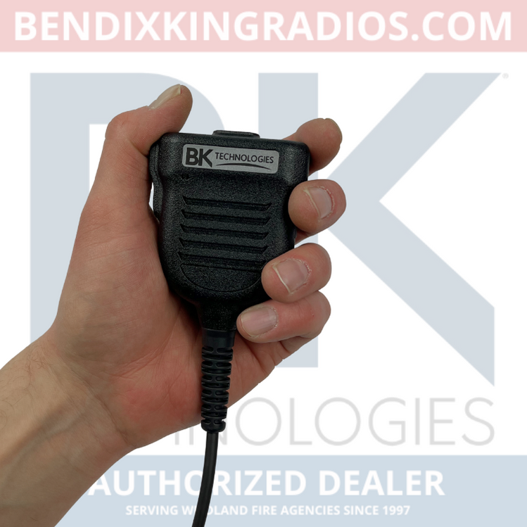 BKR0210 Compact Speaker Microphone – IP68 Rated with Emergency Button ...