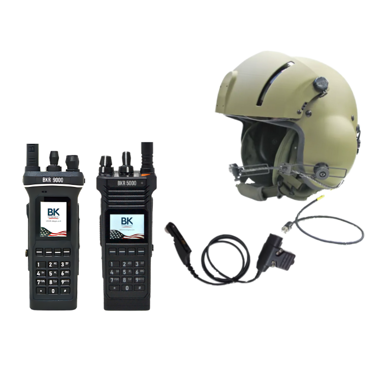 BKR0245-HAC Aviation Flight Helmet Adapter with Nexus U174 for BKR5000 — bendixkingradios